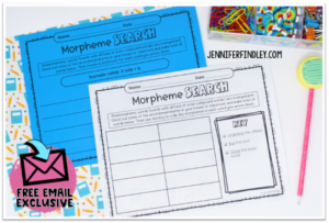 Morphology Activities for Grades 4-5 (Including Free Activities)