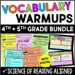 Free Vocabulary Graphic Organizers