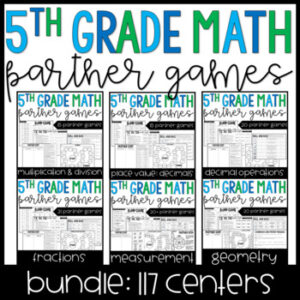 FREE Math Partner Games for Multiplication and Division Facts