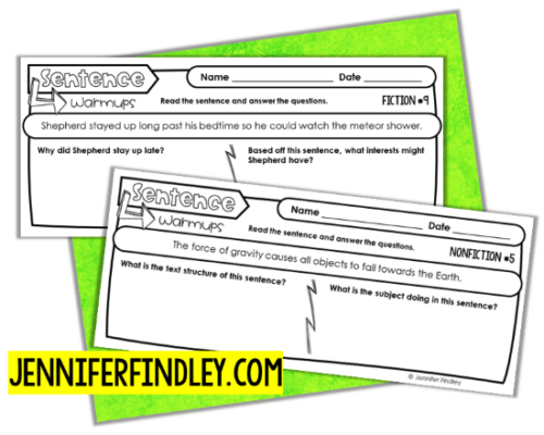 Reading Comprehension Strategy - Sentence Comprehension with 4th-5th ...