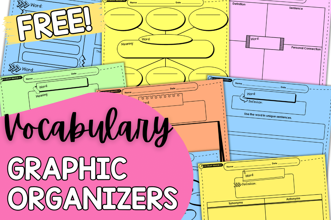 Free Vocabulary Graphic Organizers