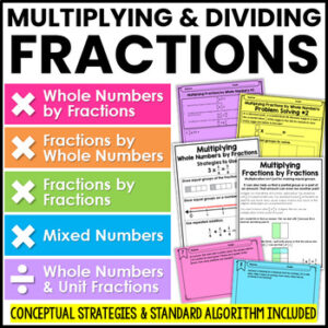 Fraction Word Problems | Multiplying and Dividing Fractions - Teaching ...