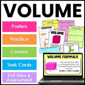 Teaching Volume - (Free Volume Hands-on Activity and Posters)