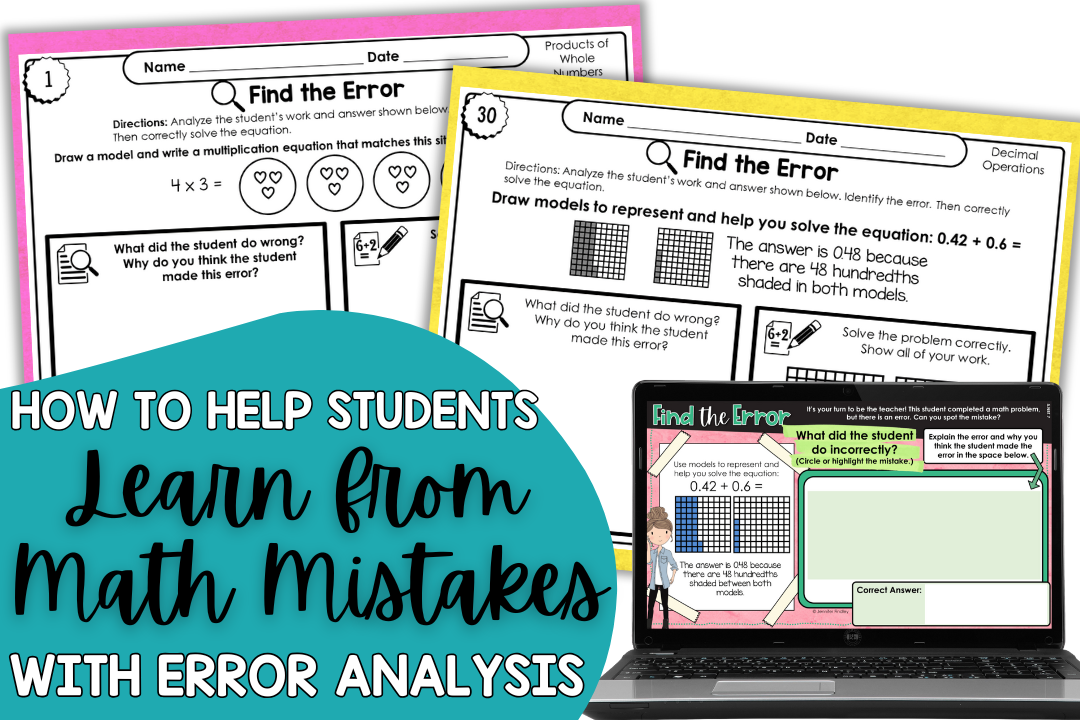 How to Help Students Learn From Math Mistakes with Error Analysis ...